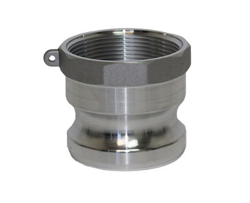 6 inch Type A Aluminum Male Cam and Groove Adapter x Female NPT Thread