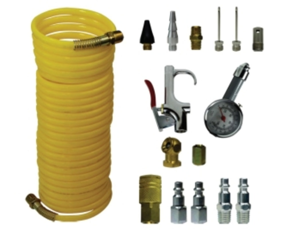 16 PIECE AIR ACCESSORY SET Pneumatics Parts & Fittings