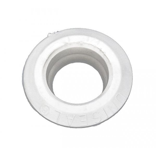 Uniseal Pipe-to-Tank Fitting - White - 1-1/4" | Fittings N' Valves